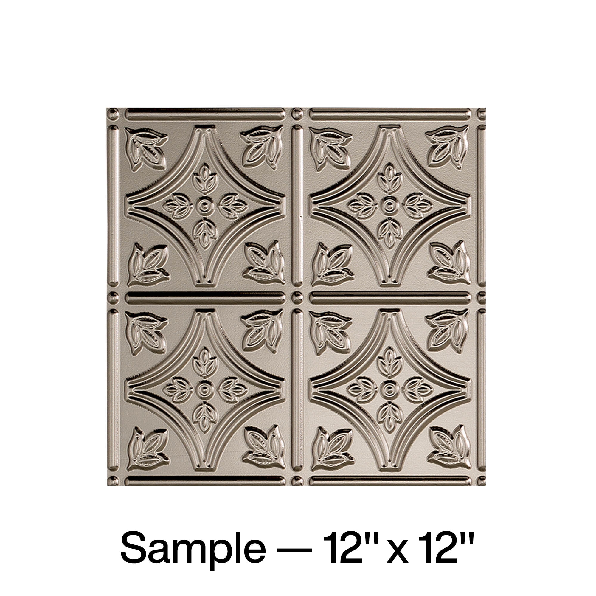 FASÄDE Traditional 1 Decorative Vinyl Glue Up Ceiling Panel in Brushed ...