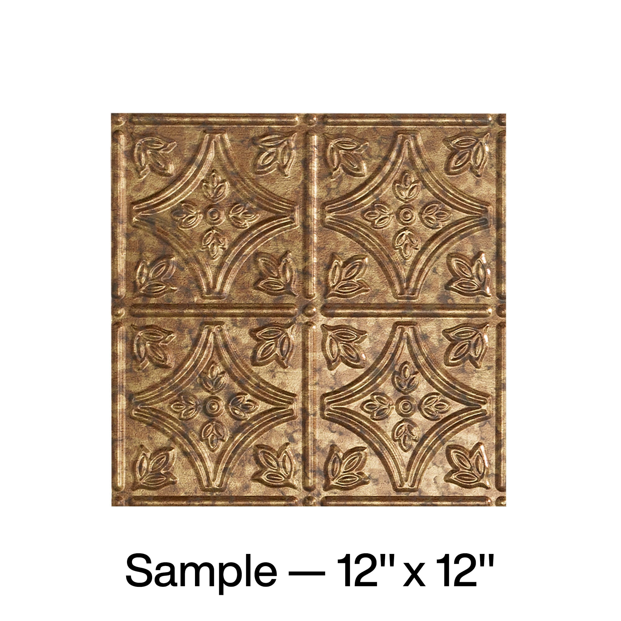 Fasade 12" Cracked Copper Decorative Vinyl Ceiling Tile for Kitchen ...