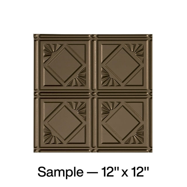 FASÄDE Traditional 4 Decorative Vinyl Glue Up Ceiling Panel in Argent ...