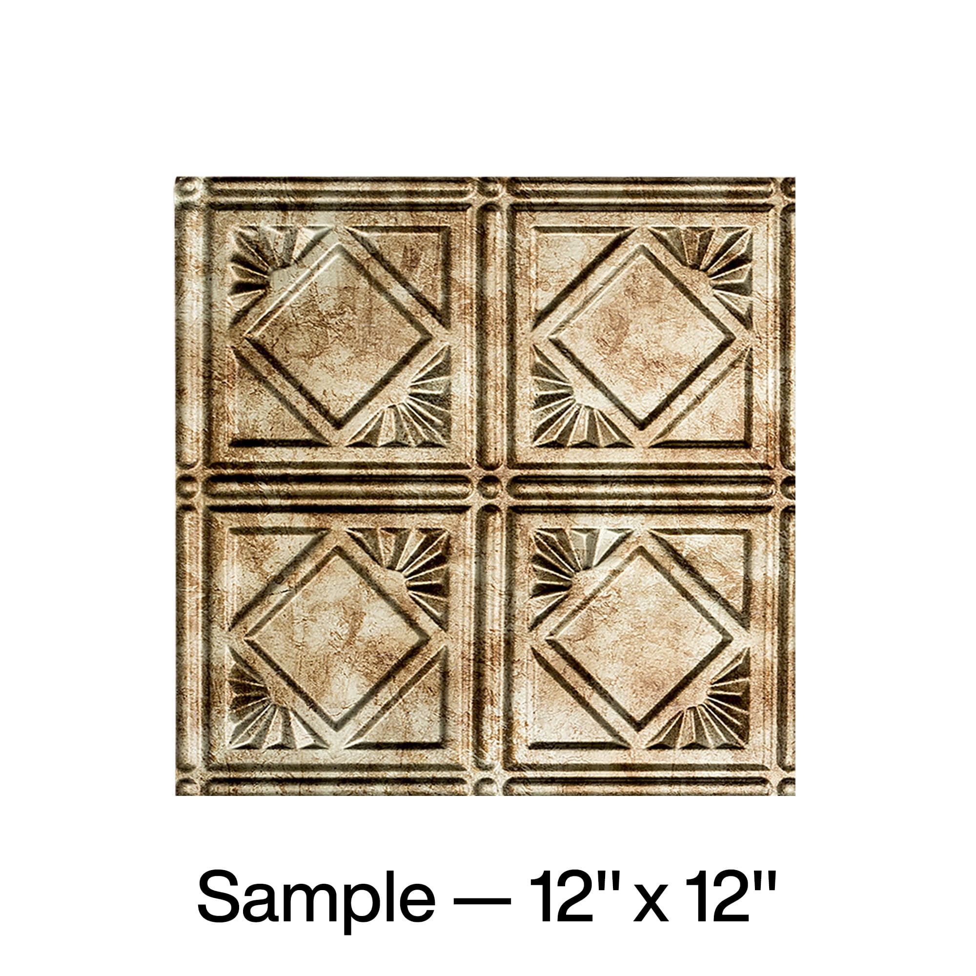 FASÄDE Traditional 4 Decorative Vinyl Glue Up Ceiling Panel in Bermuda ...