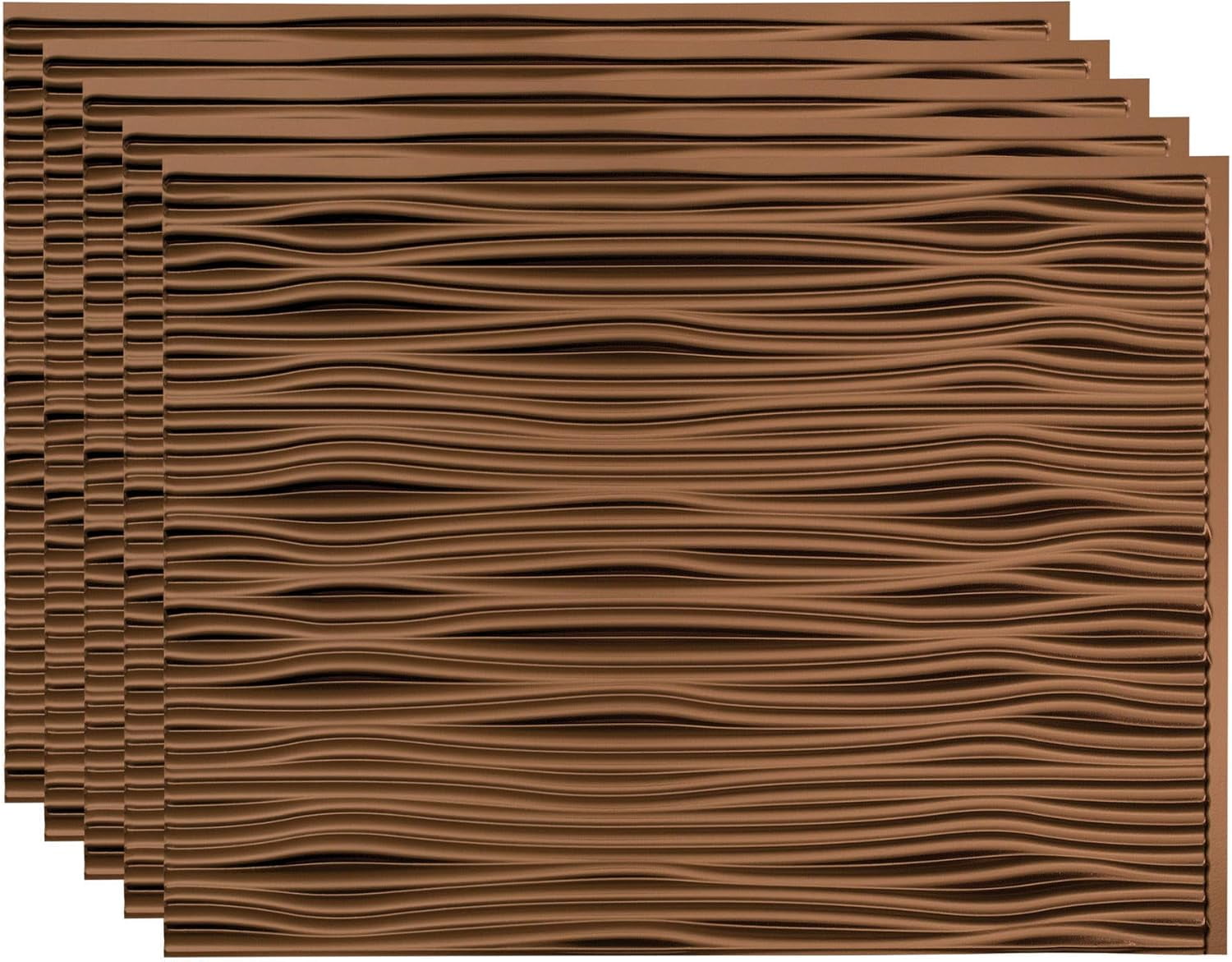 FASÄDE Waves Decorative Vinyl 18in x 24in Backsplash Panel in Oil ...