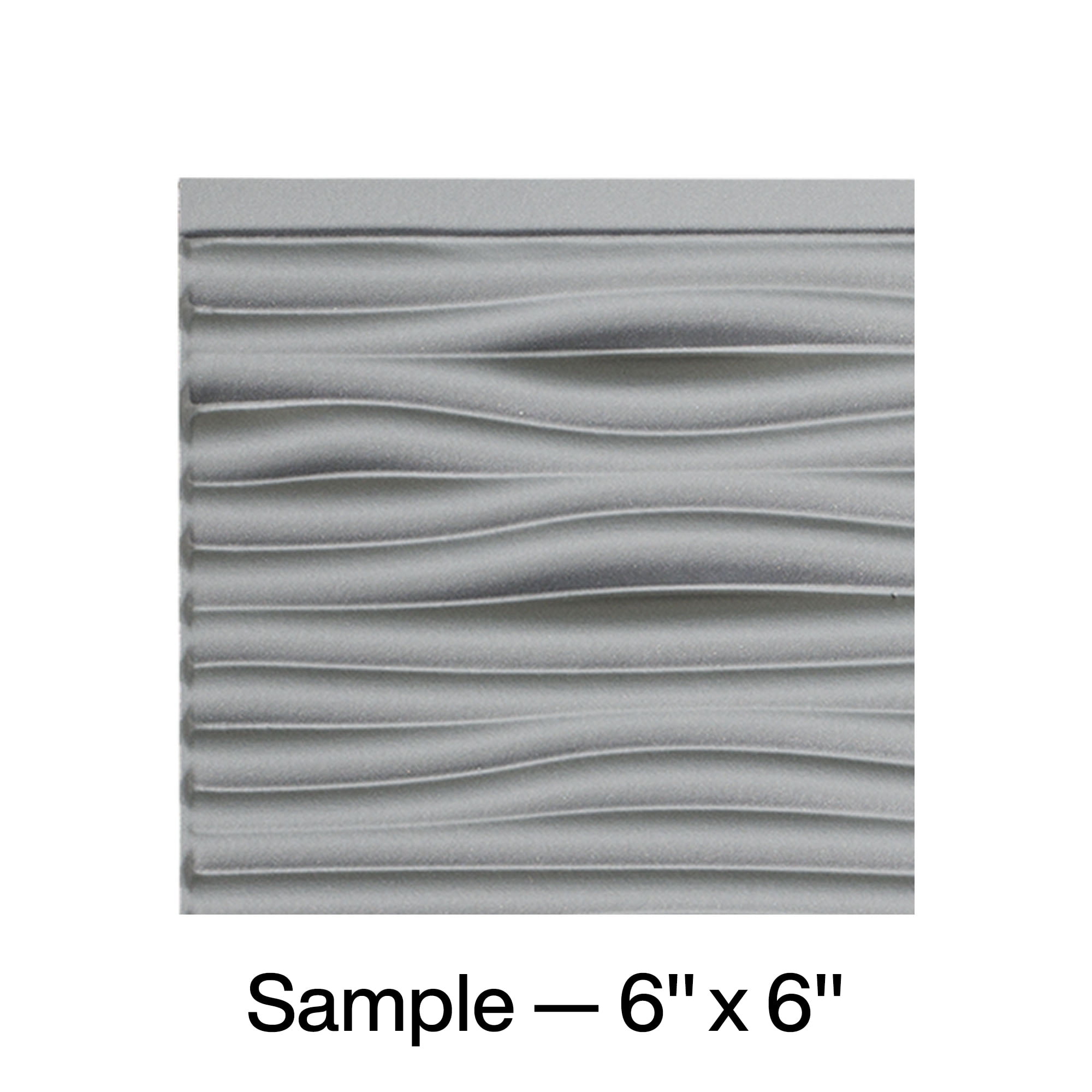 FASÄDE Waves Decorative Vinyl Backsplash Panel in Argent Silver (6X6 ...