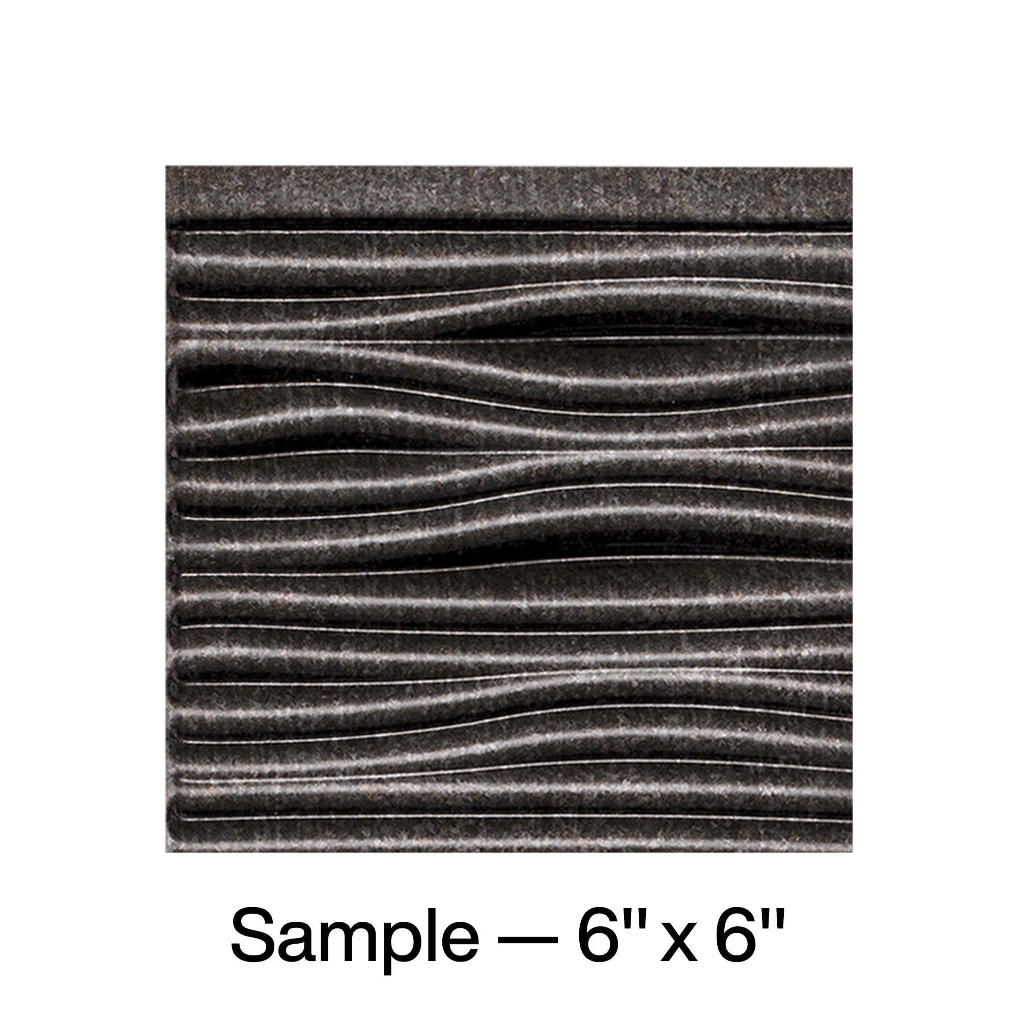 FASÄDE Waves Decorative Vinyl Backsplash Panel in Smoked Pewter (6X6 ...