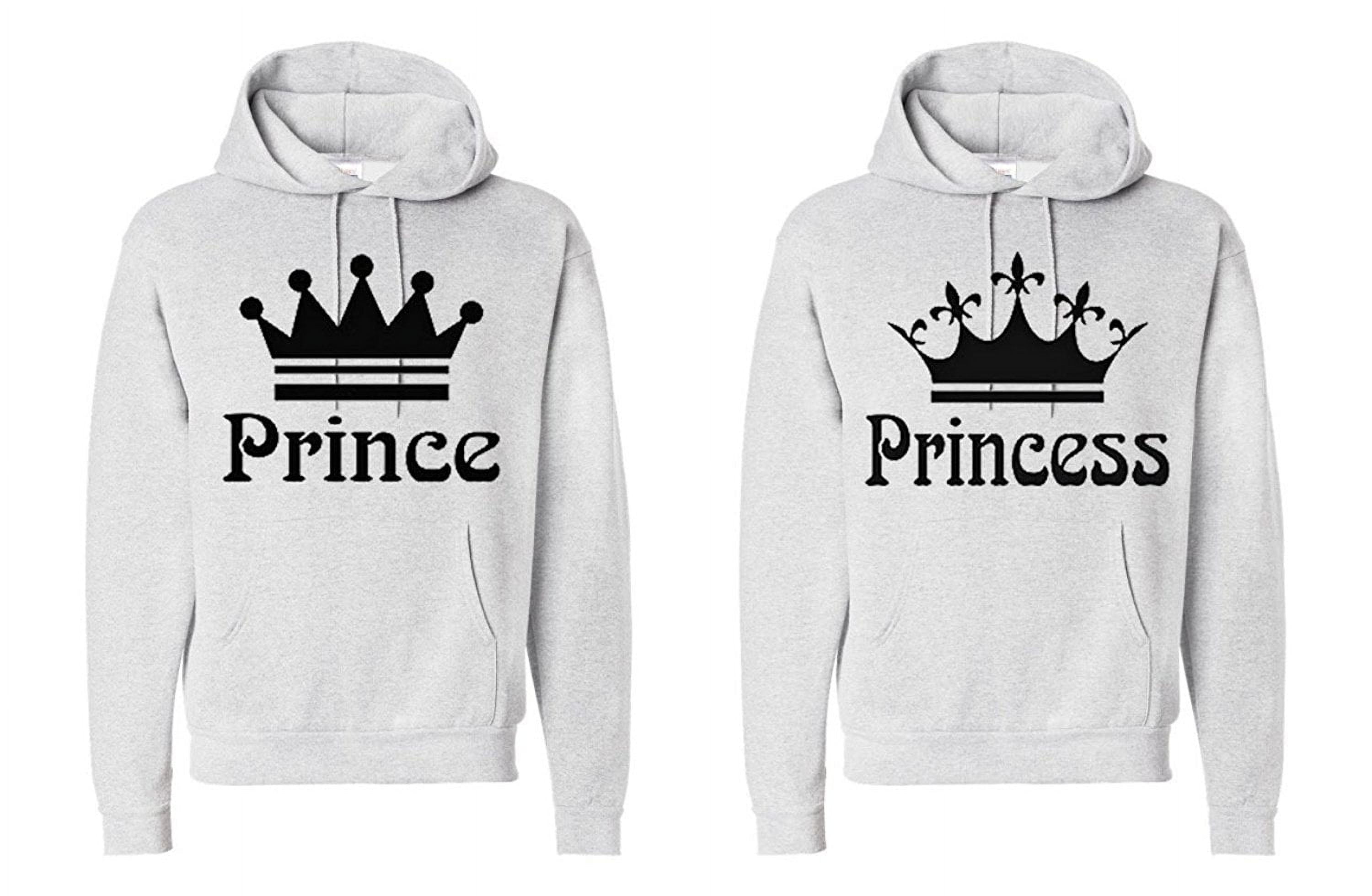 FASCIINO Matching Couple Hooded His & Hers Sweatshirts Set - Prince and ...