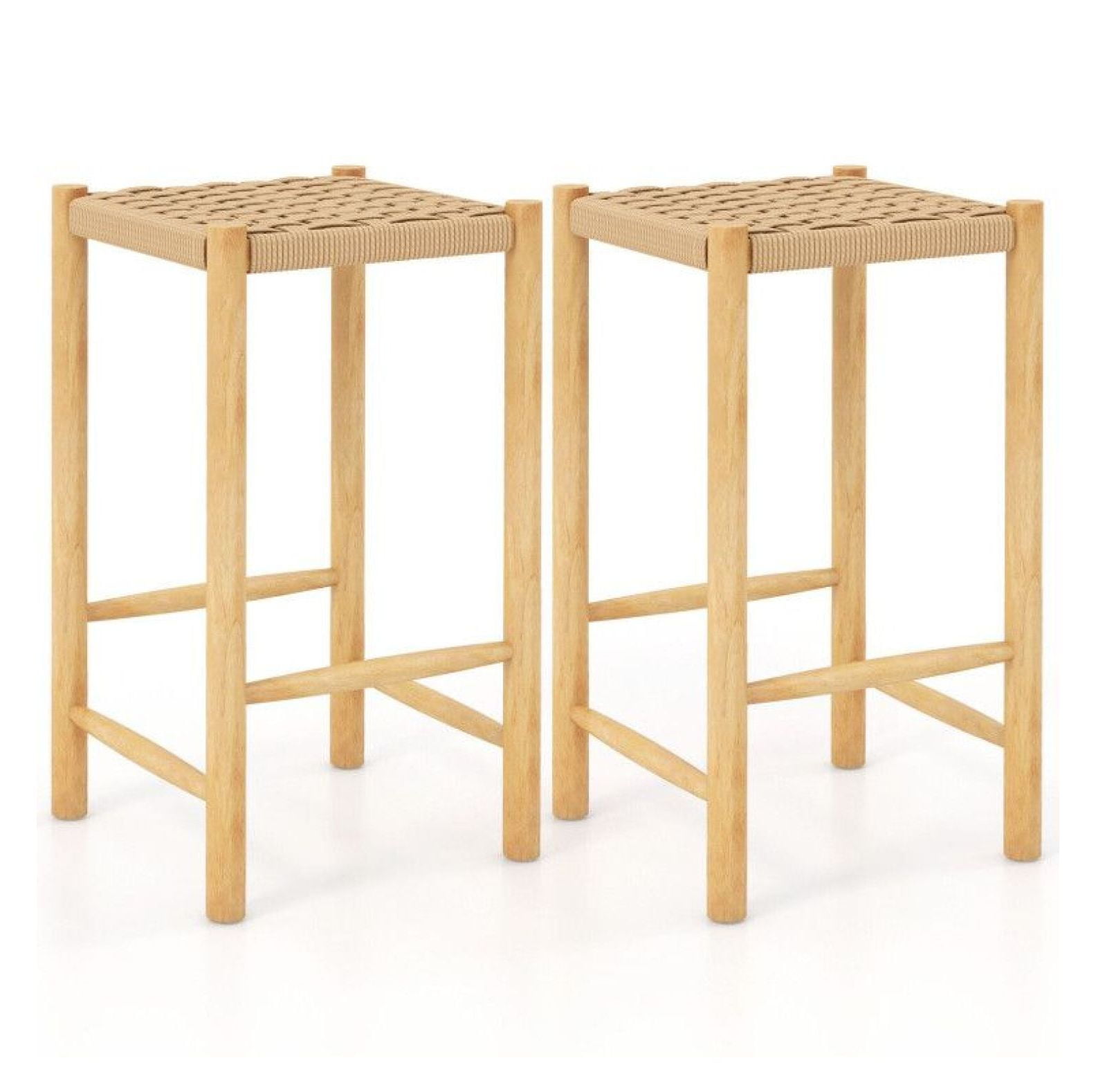 FASCK 26 Inch Dining Bar Stools Set of 2, Counter Height Stools for ...