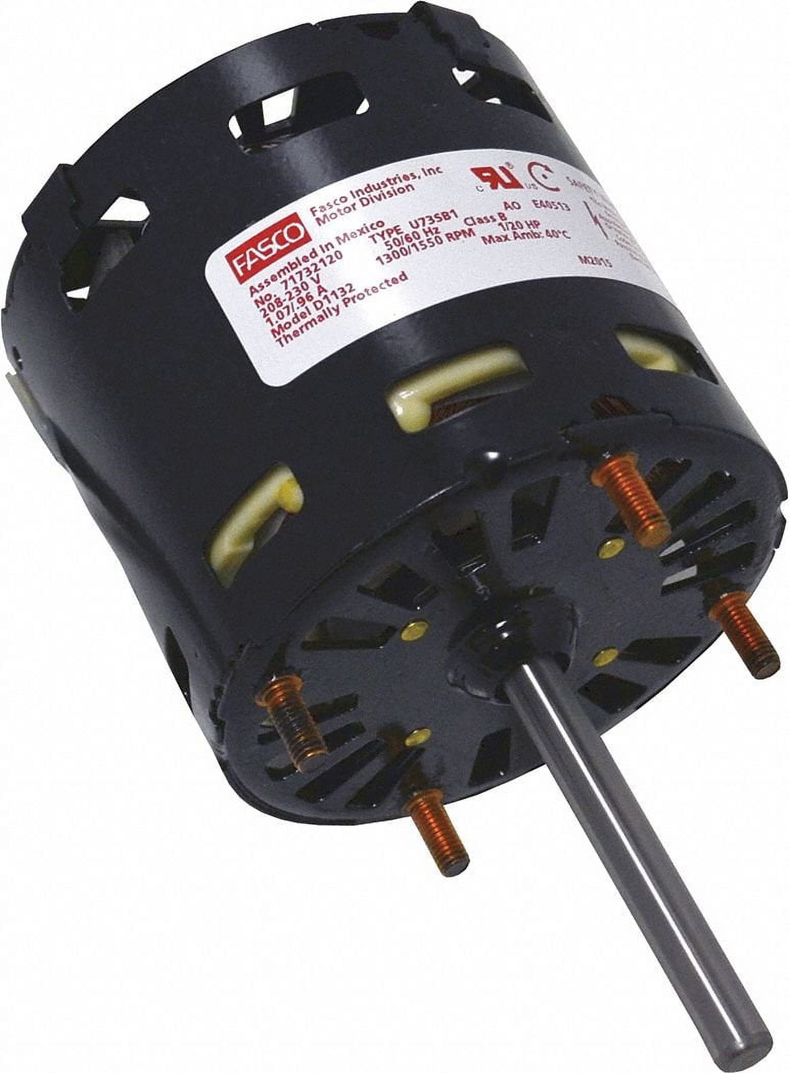 FASCO Shaded Pole Condenser Fan Motor, 1/20 HP, 1501-1600 RPM Range 208/230V, CWSE - Walmart.com