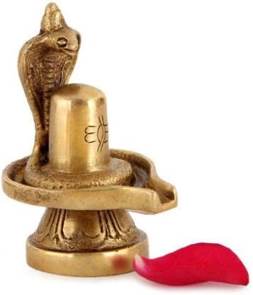 FASHERATI Brass Metal Shivling for Pooja Small Size Shiv Ling Statue ...