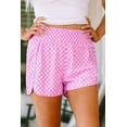 FASHION JUNKY Pink Plaid High Waisted Athletic Shorts (Pink-2, S, 100 ...