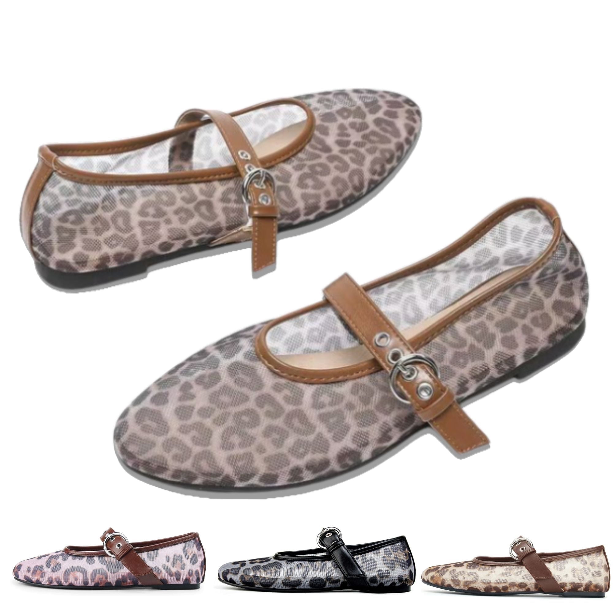 CHICVOMEY Flats for Women Breathable Mesh Shoes for Women Casual Work ...