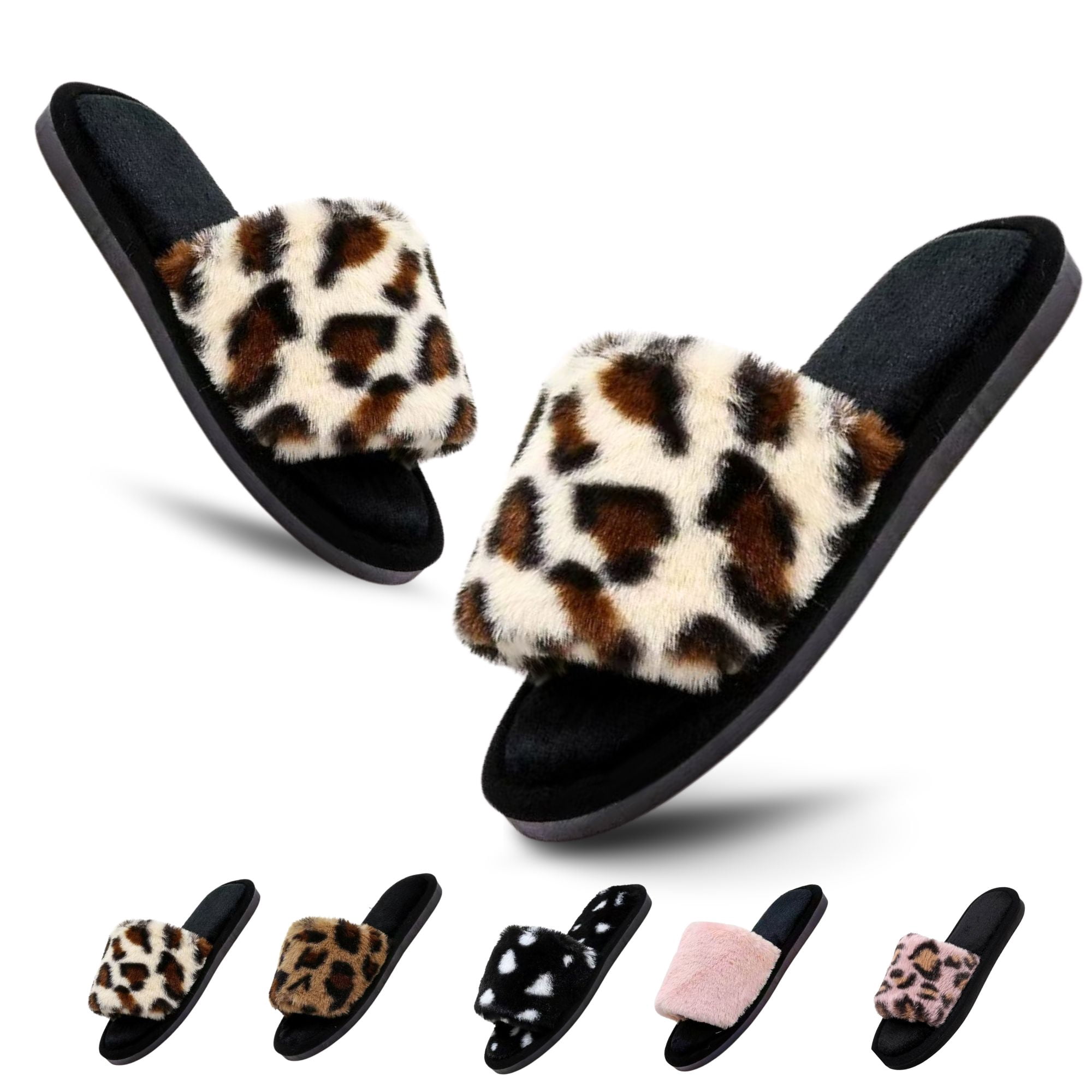 FASHIONBANANA Flip Flops House Slippers for Women Indoor Bedroom Shoe ...