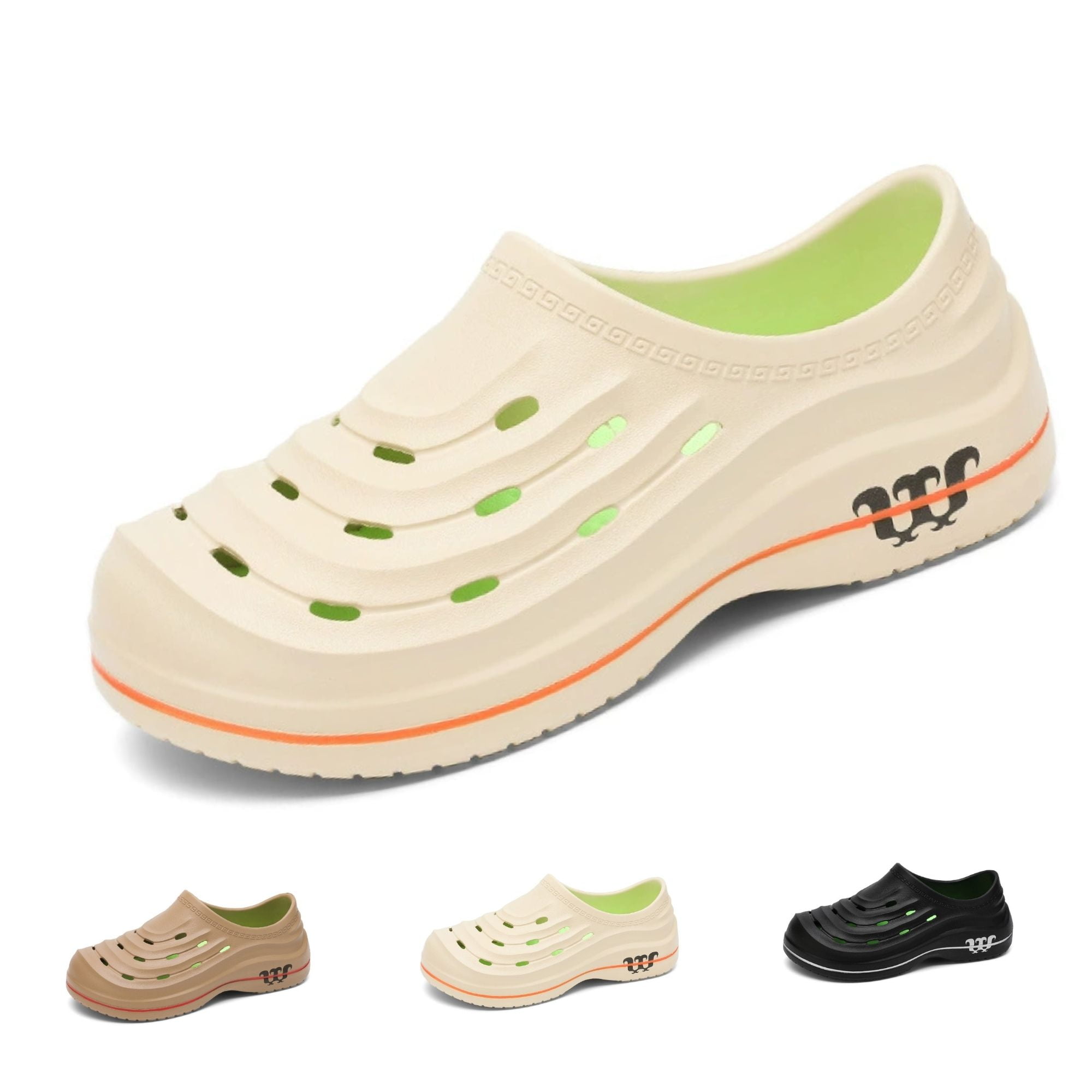 PPCHVOMEY Garden Clogs for Women Men Non-Slip Oil Resistant Waterproof ...