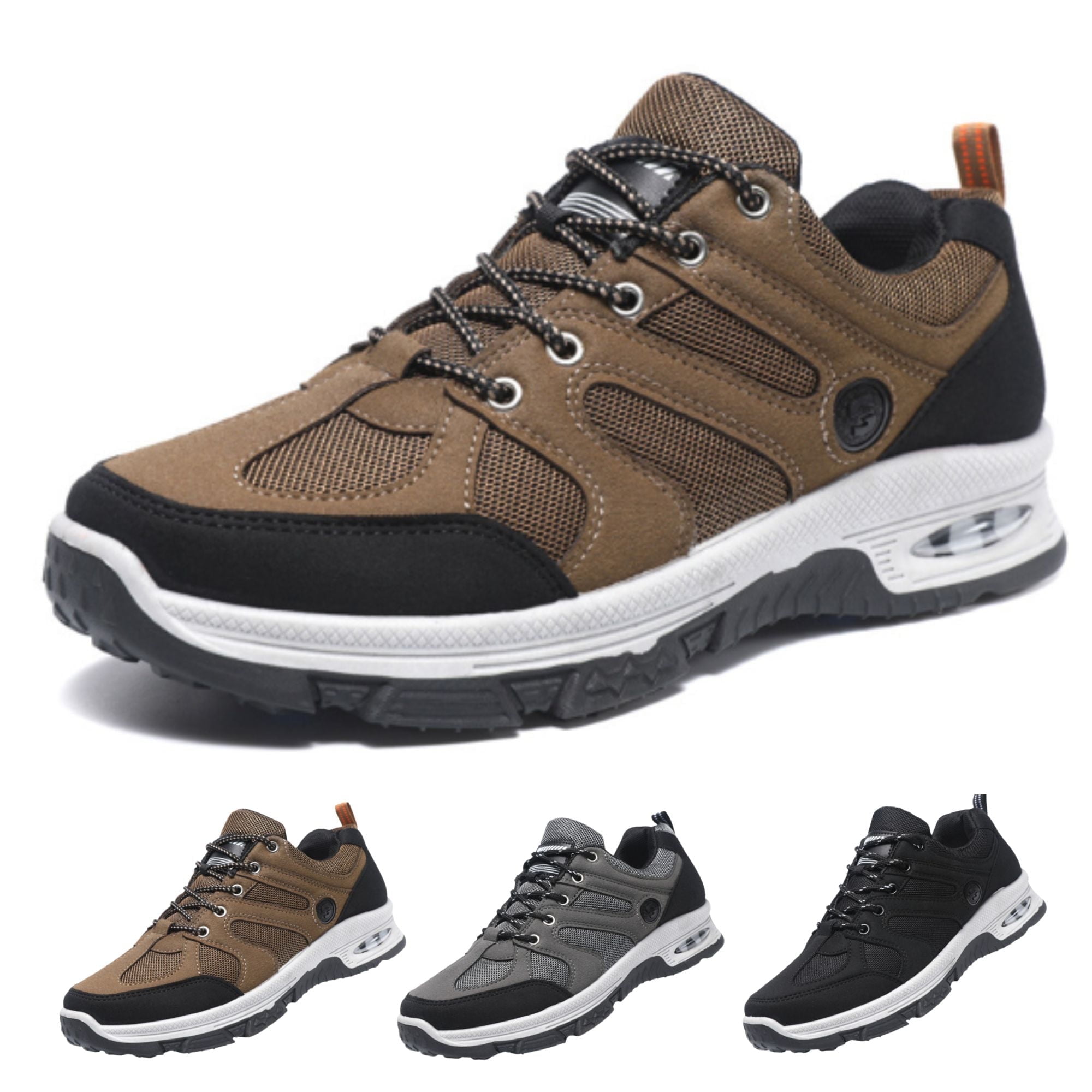 CHICVOMEY Men's Waterproof Outdoor Camping Walking Shoes Lightweight ...