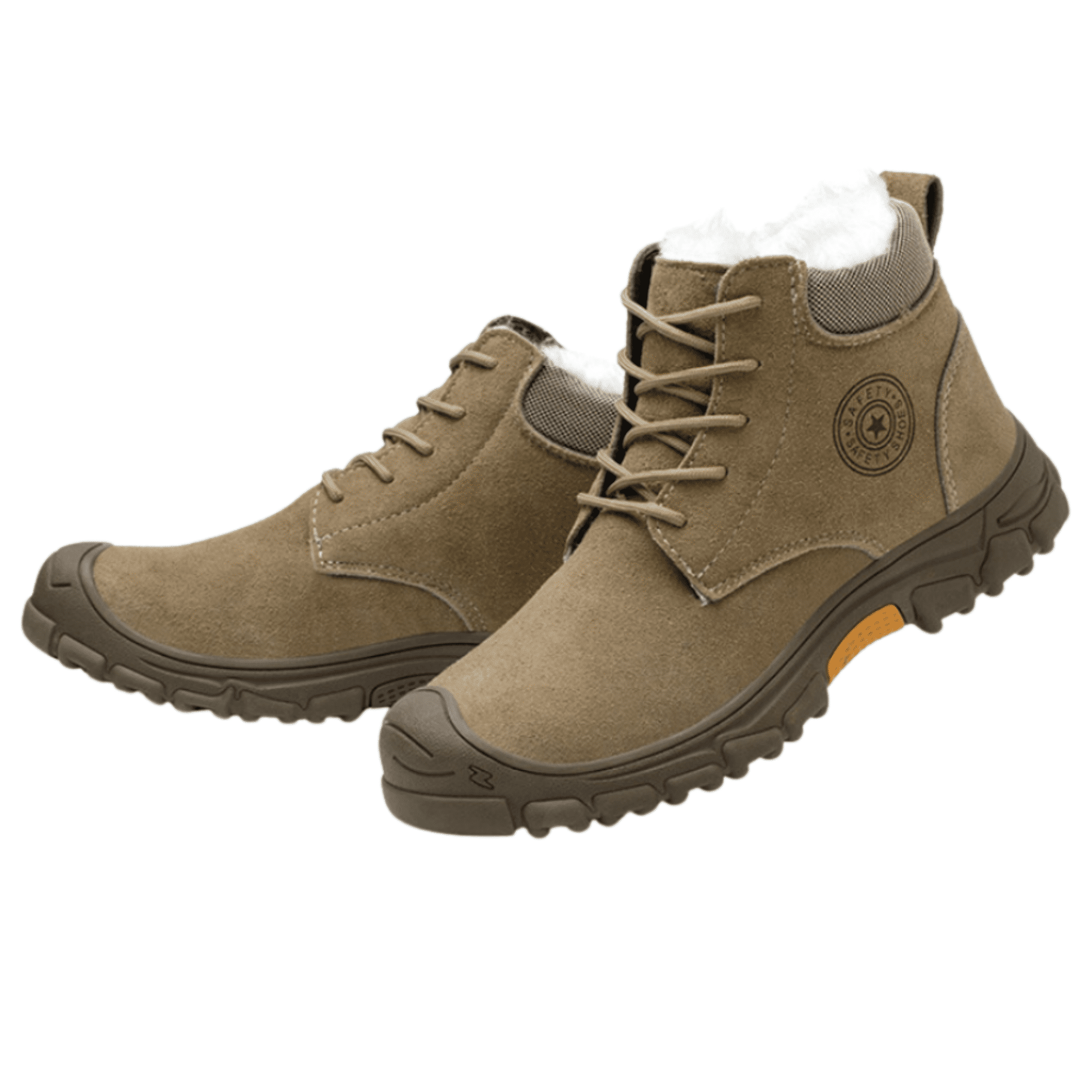 PPCHVOMEY Safety Shoes for Men Composite Toe Shoes Lightweight Cow ...