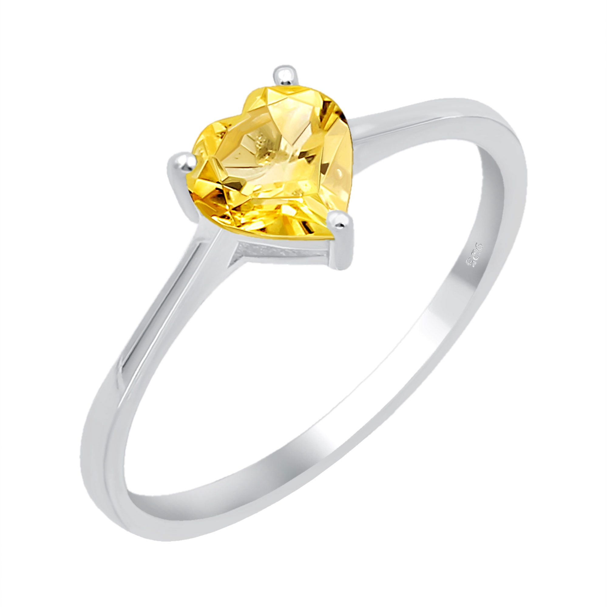 FASHIONQ RETAIL Natural Citrine Ring For Women Sterling Silver ...
