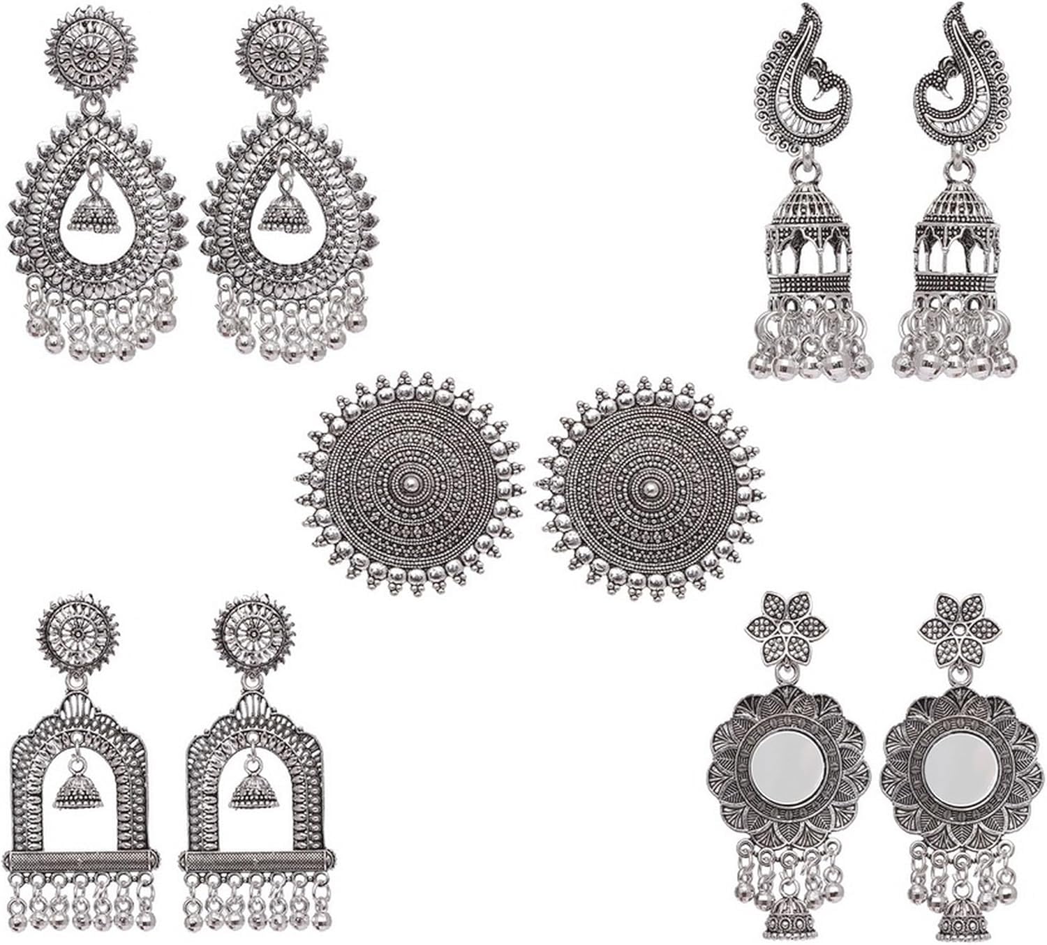 FASHIONS Boho Afghani Vintage Tribal Style Traditional Indian Oxidized ...