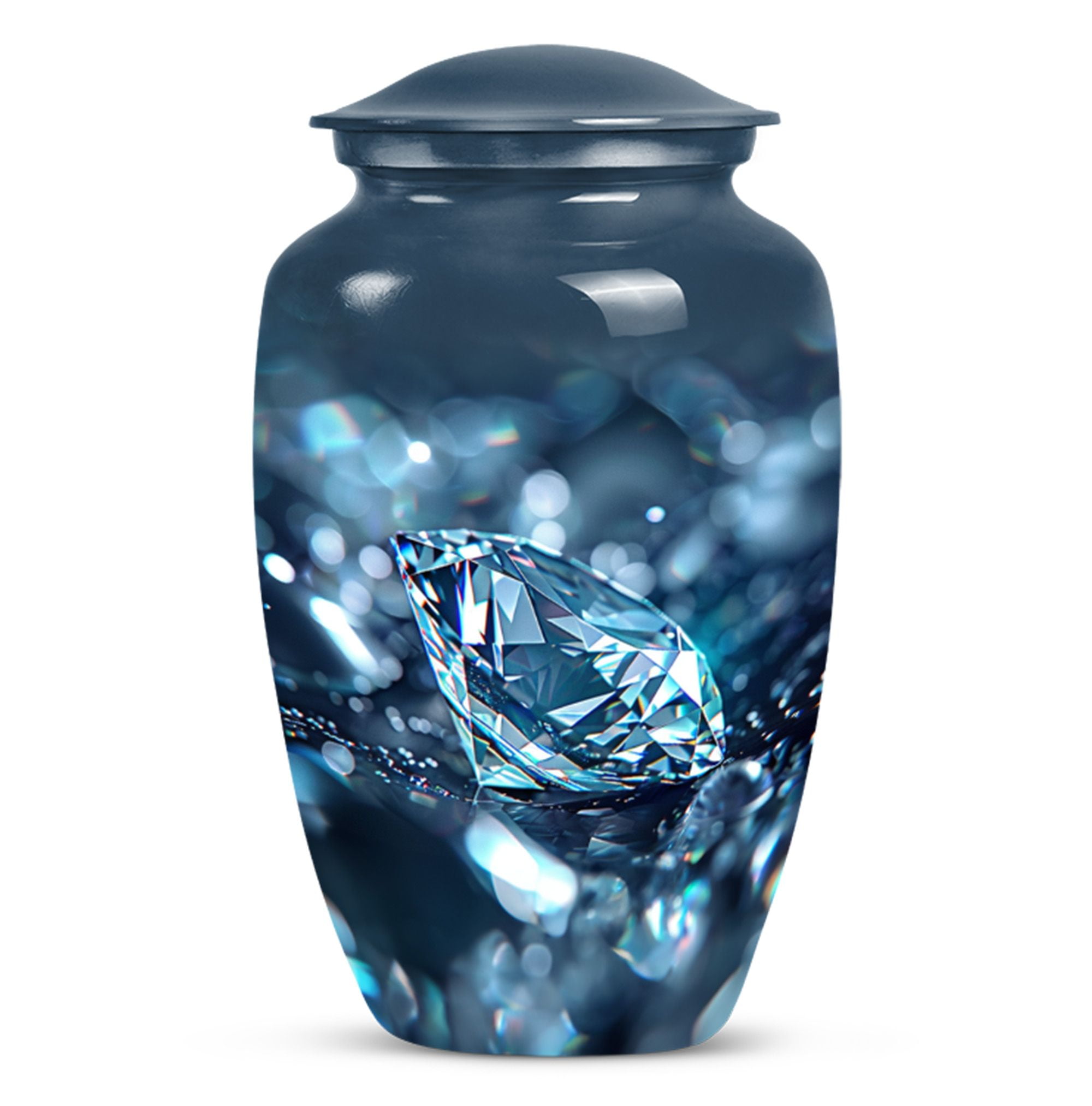 FASHIONZAADI Diamond Urn for Human Ashes, Memorial Urn for Ashes Adult ...