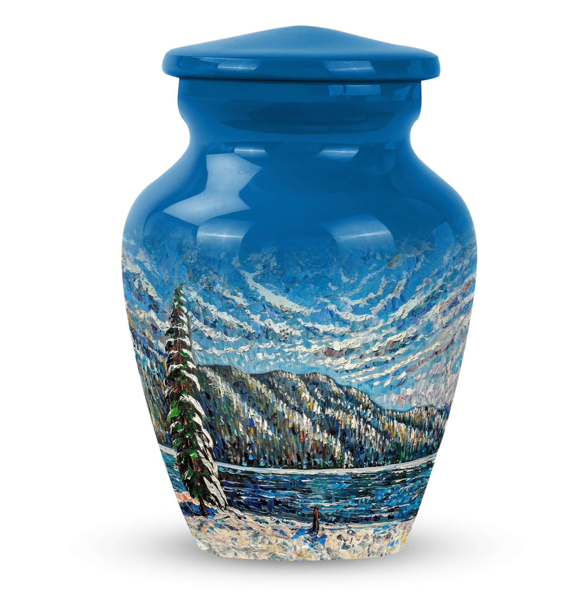 FASHIONZAADI Mountains Urn, Cremation Urns for Men, small urns for ...