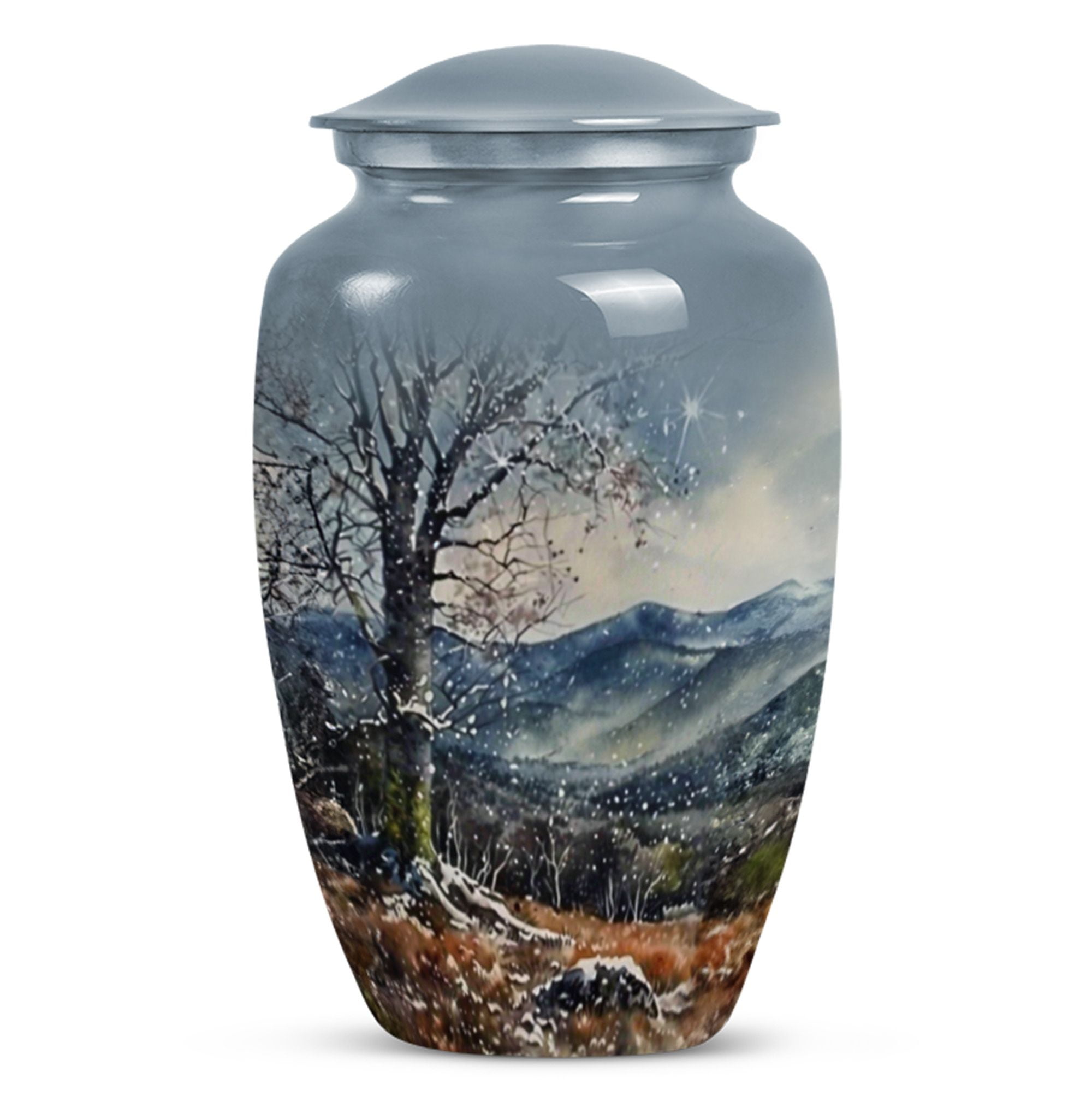 FASHIONZAADI Mountains Urn, Funeral Urns For Adult Ashes Women ...