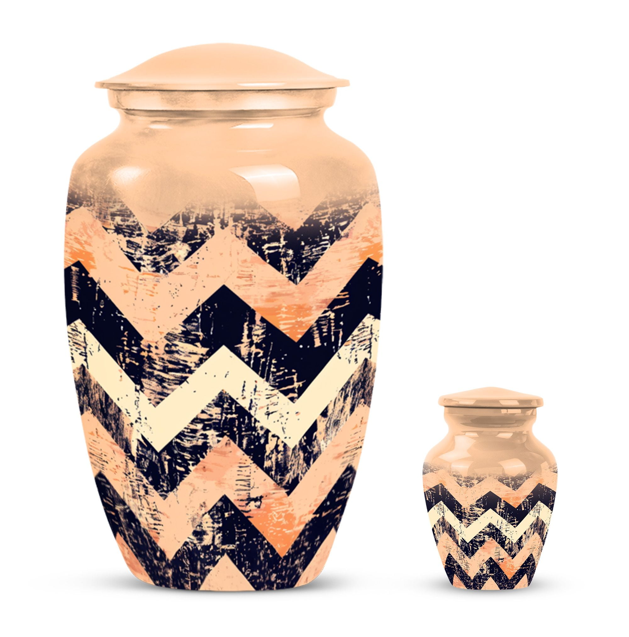 FASHIONZAADI Pattern Memorial Urns for Human Ashes, Funeral Cremation ...