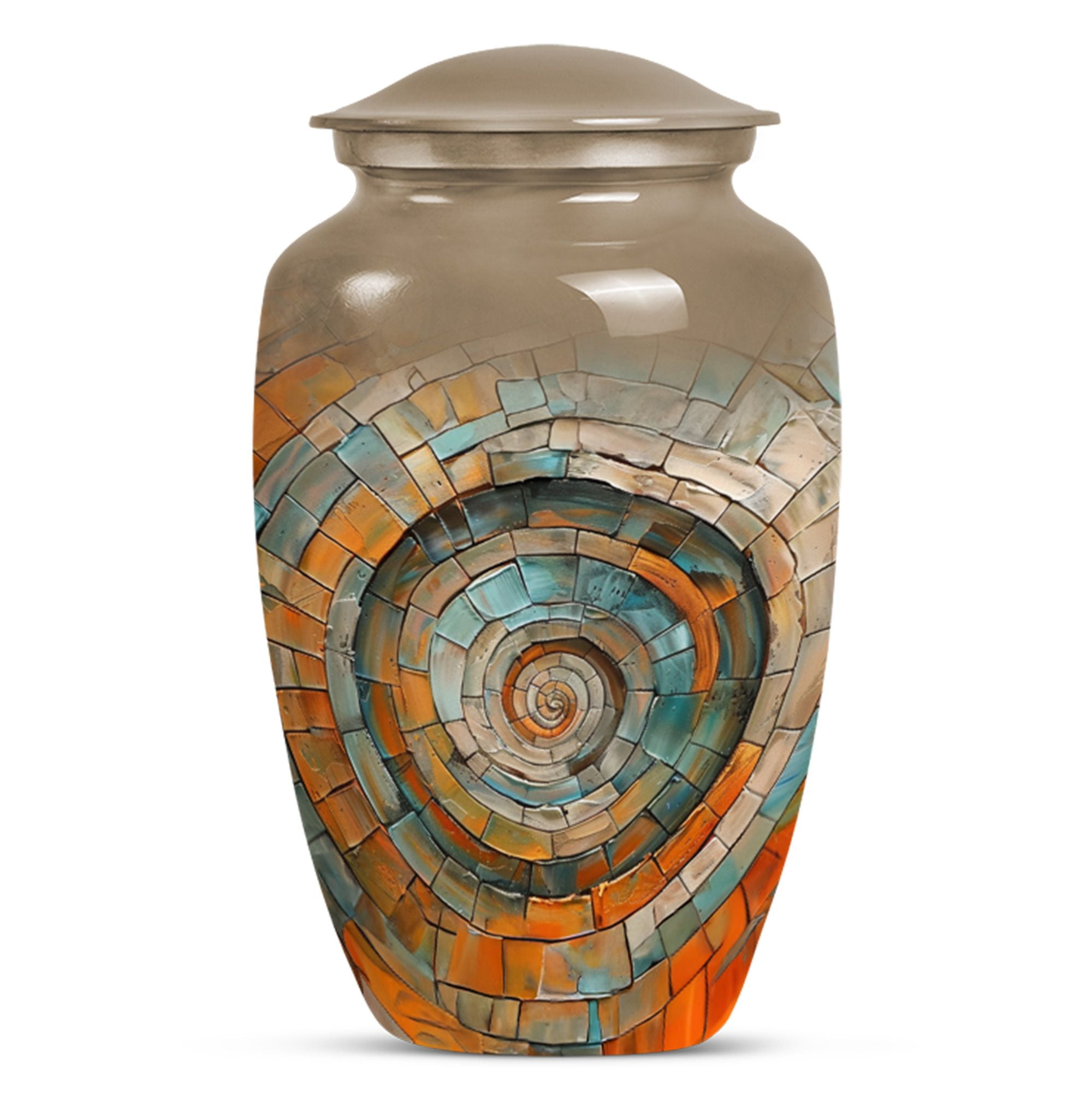 FASHIONZAADI Spiral Large Cremation Urn For Human Ashes, Memorial Urns ...