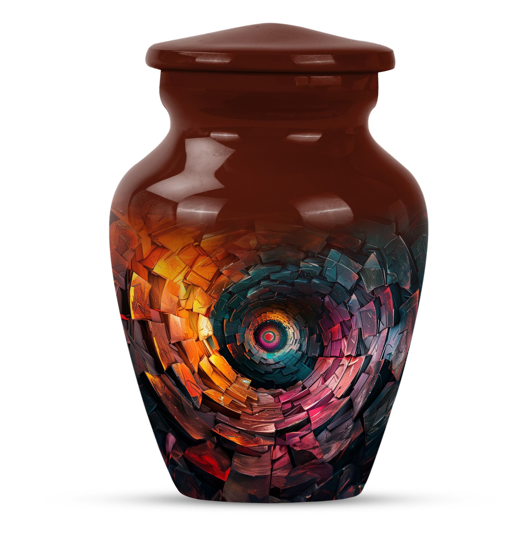 FASHIONZAADI Spiral Mini Keepsake Urn For Human Ashes, Small Cremation ...