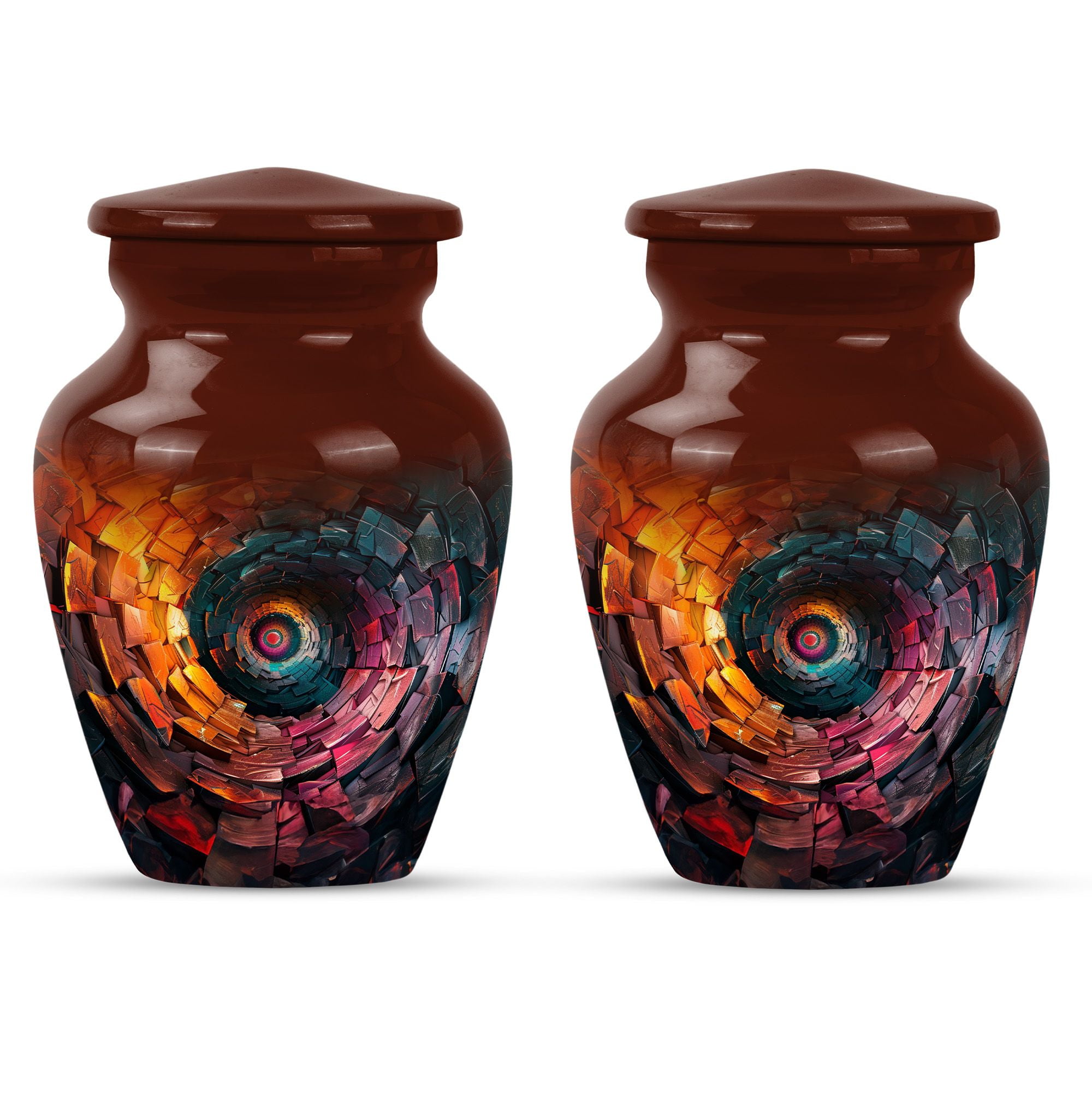 FASHIONZAADI Spiral Small Keepsake Urns For Human Ashes Adult Male ...