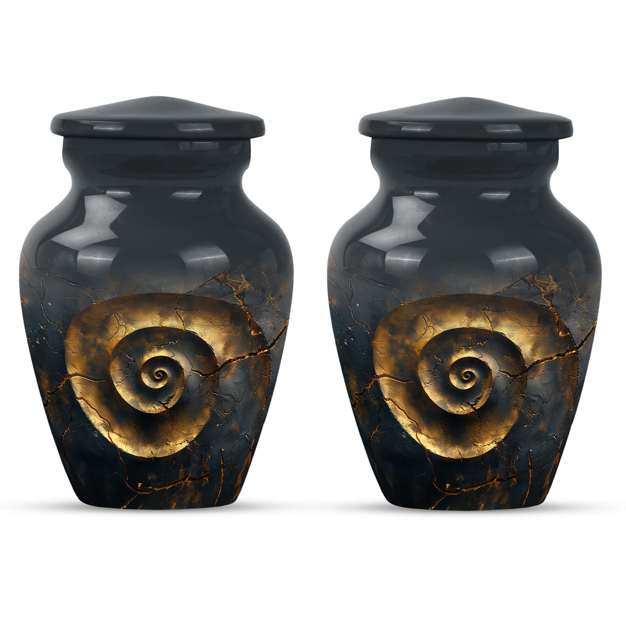 FASHIONZAADI Spiral Small Keepsake Urns For Human Ashes, Mini Memorial ...