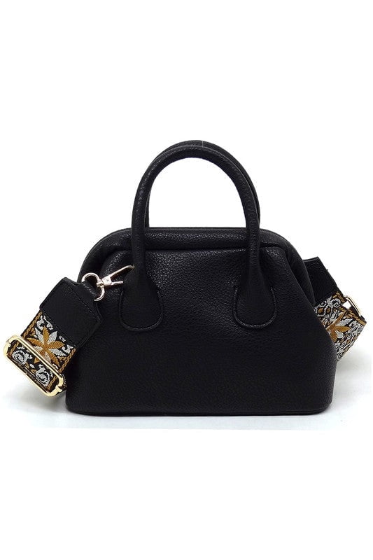FASHNZFAB Spring Frame Doctors Satchel Crossbody Bag - Walmart.com