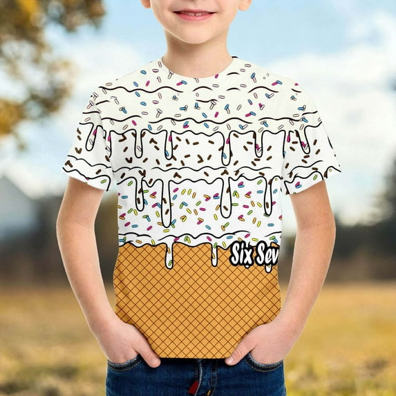 FASHOFT 67 Ice Cream Drip Meme Shirt Kids Six Seven Gen Alpha Slang ...