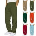 FASHOFT Baggy Sweatpants for Men Solid Wide Leg Casual Sweat Pants ...