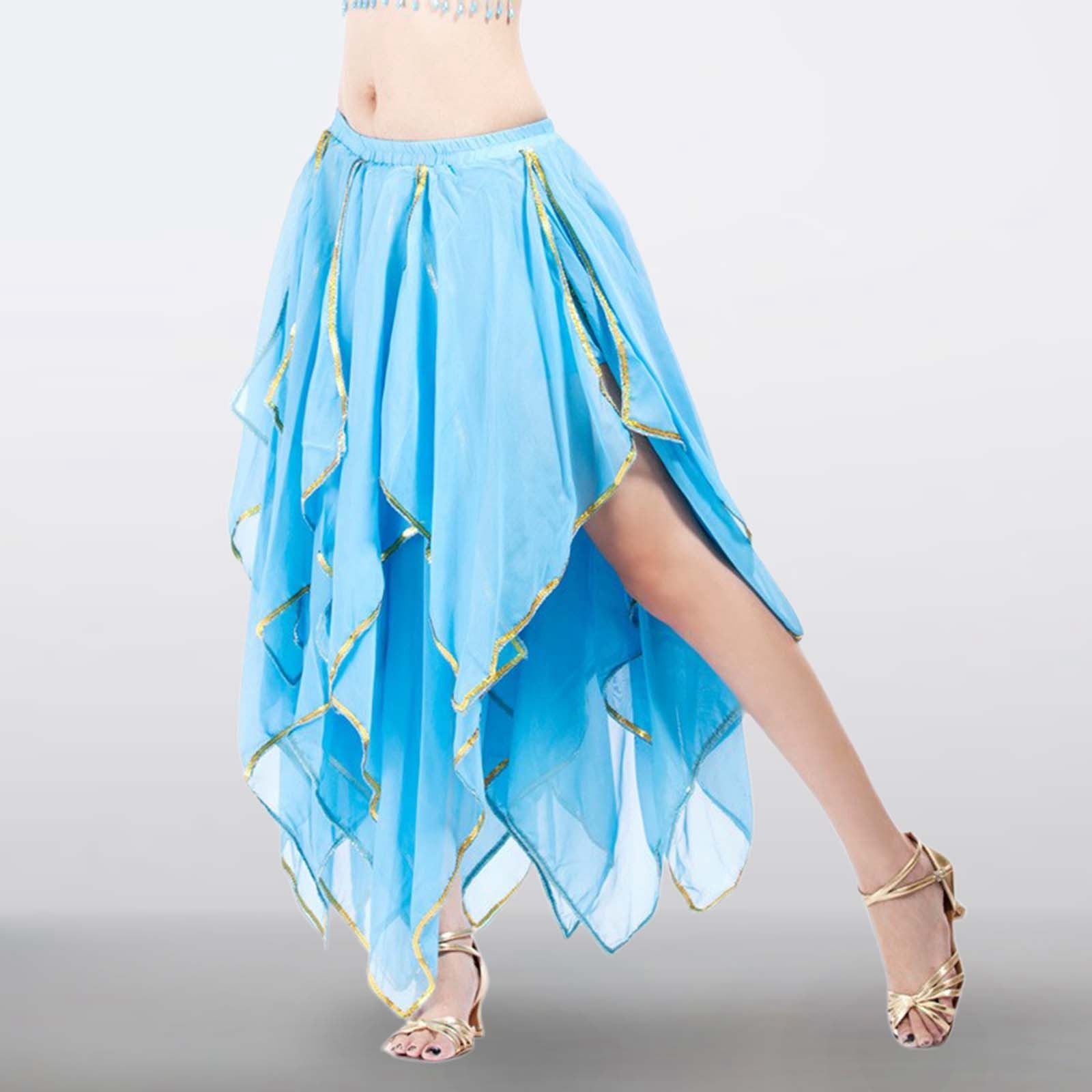 FASHOFT Belly Dance Performance Skirt for Women Carnival Stage Dress ...