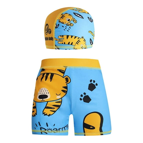 FASHOFT Boys Swim Trunks Quick Dry Cute Shark Print Kid Swim Short for ...