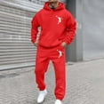 FASHOFT Men's Swaetsuit Graphic Hoodies and Joggers Track Suit Casual ...