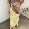FASHOFT Sequin Mini Skirt For Women High Waist Slim Sequined Long Skirt ...