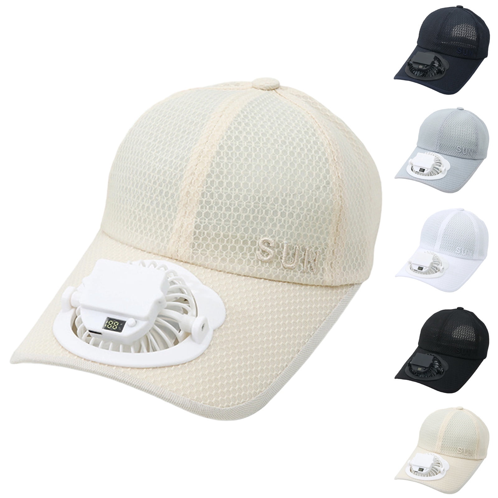 FASHOFT Solar Fan Hats for Men Women Intelligent Charging Ventilated ...