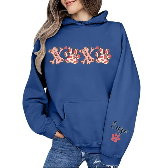 FASHOFT Valentine's Day Women's Funny Love Heart Graphic Sweatshirt ...