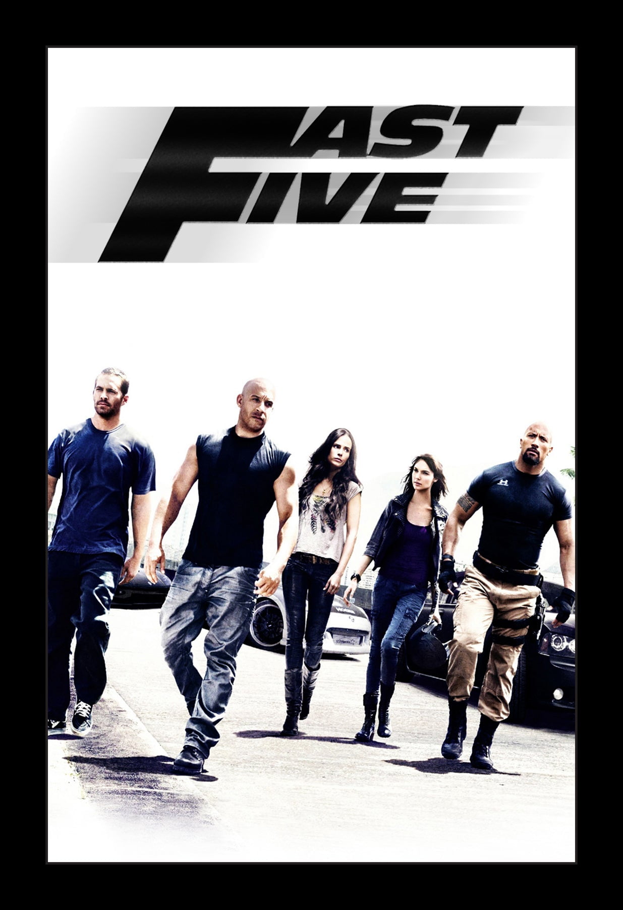 FAST FIVE - 11x17 Framed Movie Poster - Walmart.com