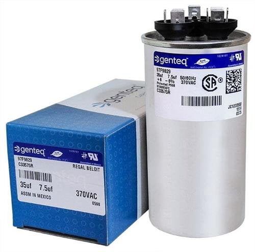 FAST SHIPPING! ORIGINAL new Genteq Capacitor round 35/7.5 uf MFD 370 ...