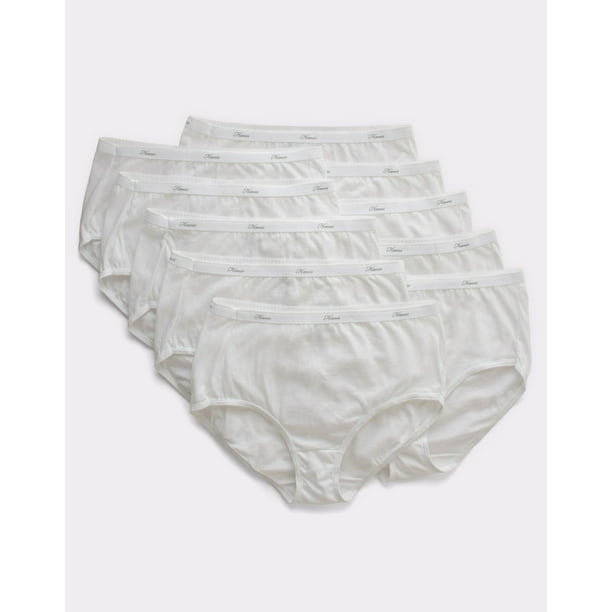 Hanes Womens Cotton Brief Underwear 10 Pack Sizes 6 M 10 3xl
