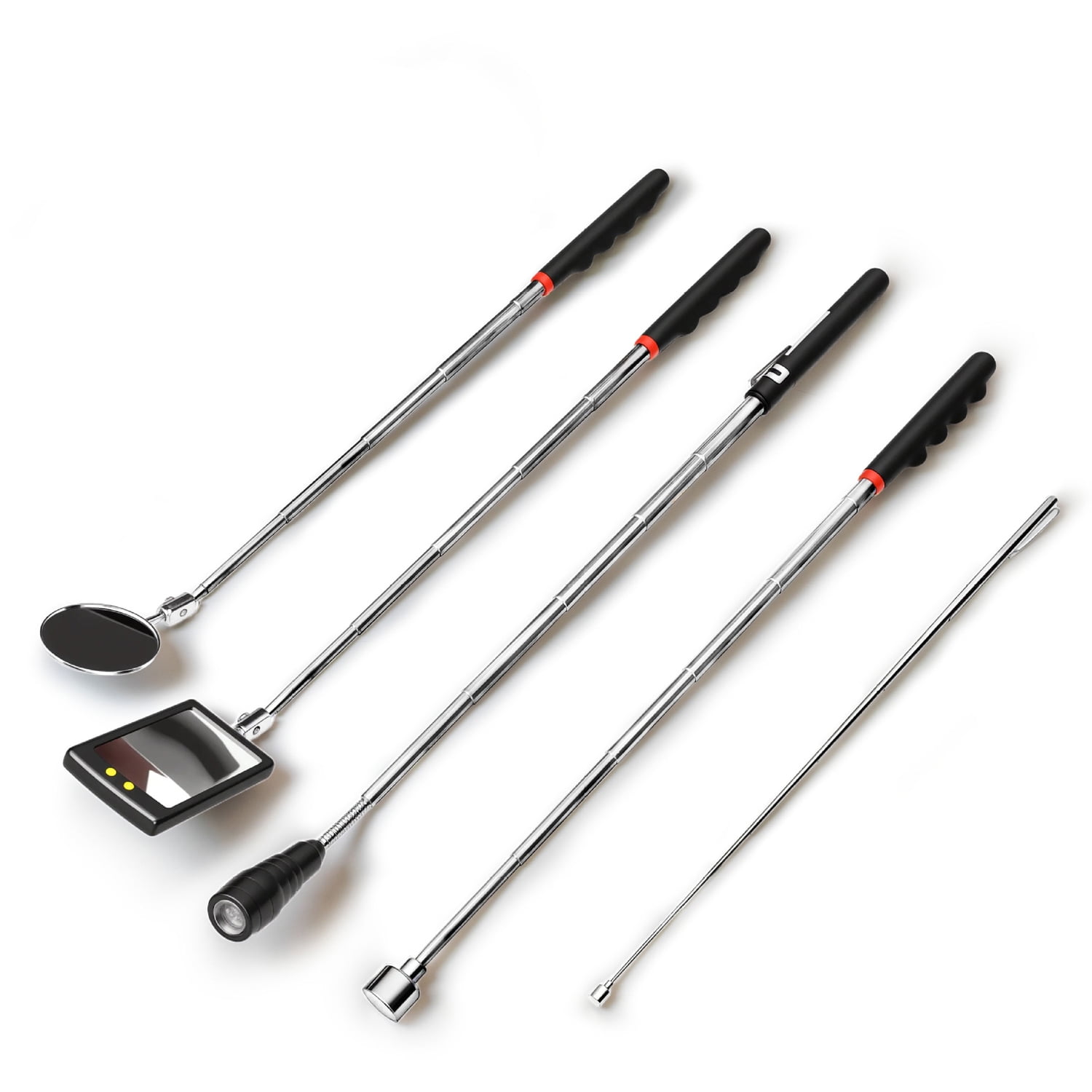 FASTBIRD Magnetic Pick-up Tools, 5Pcs Telescoping Magnetic Pick-Up Tool, 20lb/1.5lb Pick Up Rod ...