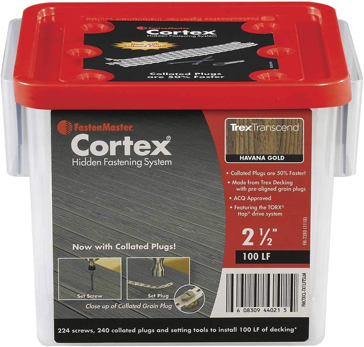 FASTENMASTER Collated Cortex for Trex Decking - 100 Linear Feet ...
