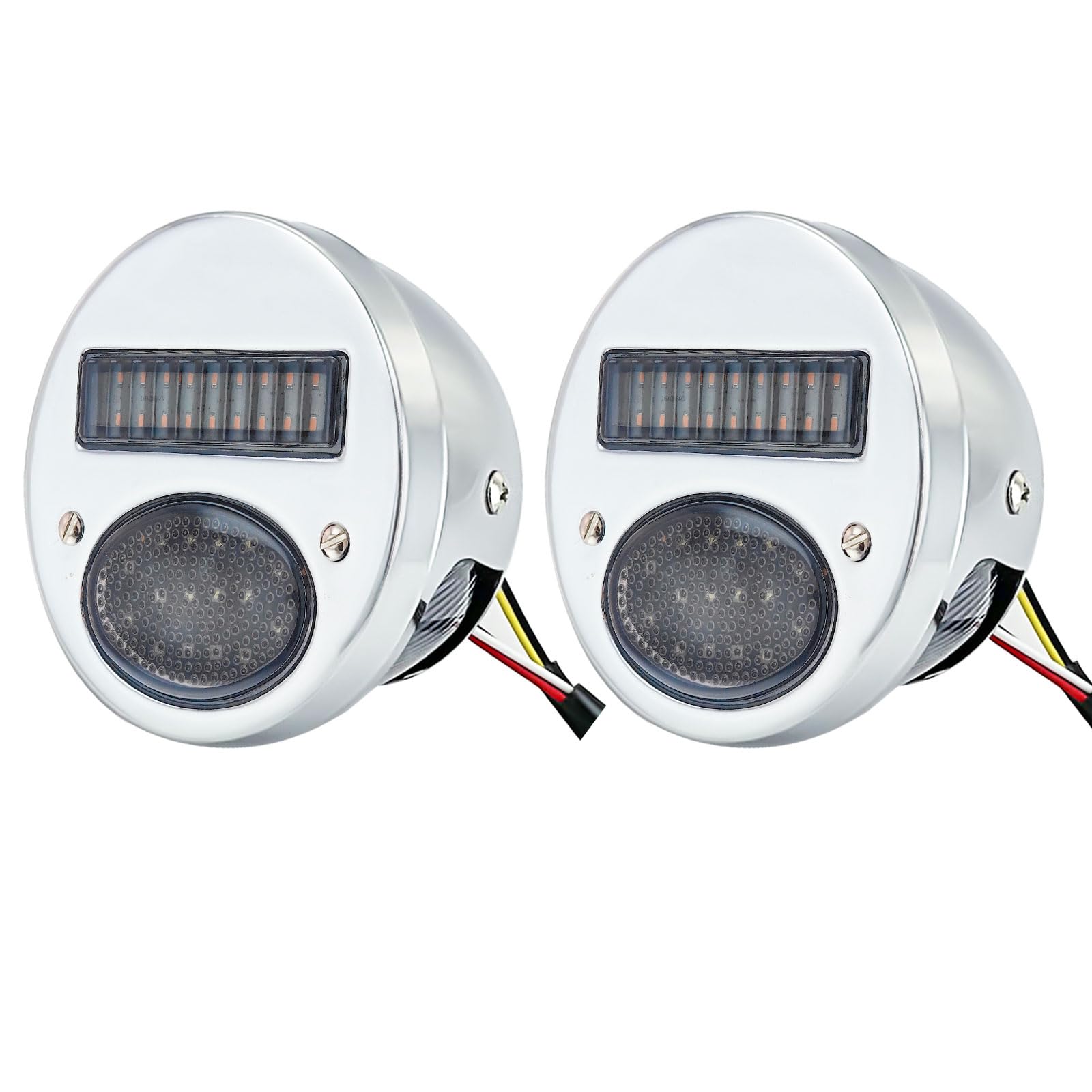 FATECIM Vintage Duolamp LED Tail Light 12V Rear Indicator Sequential ...