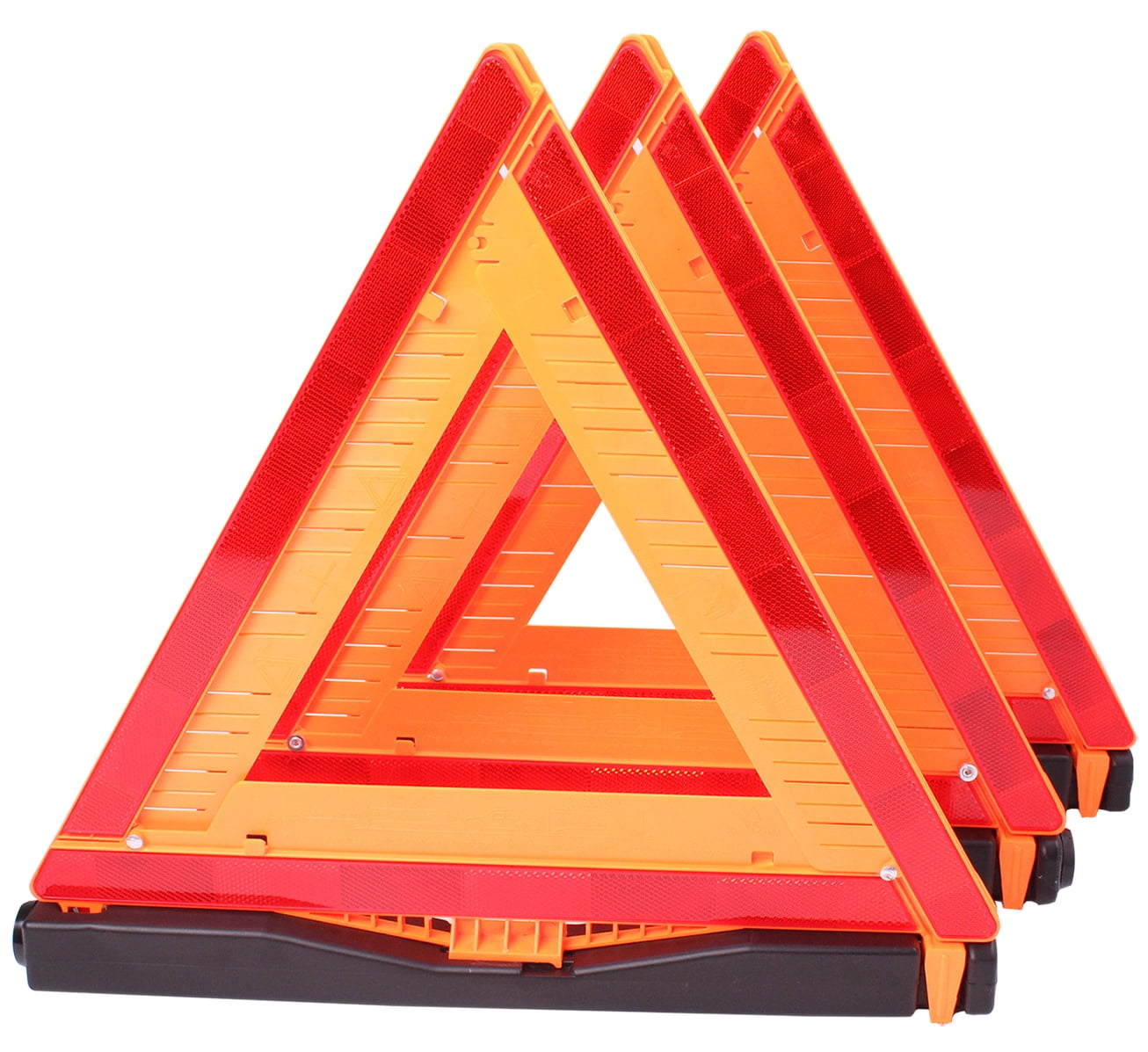 "FATFOX Warning Triangle Kit, DOT Approved, 17""x17"" Reflective ...