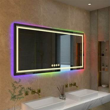 Ozarke 3D Triangle Infinity Mirror Light, LED Wall Mirror RGB - Large ...