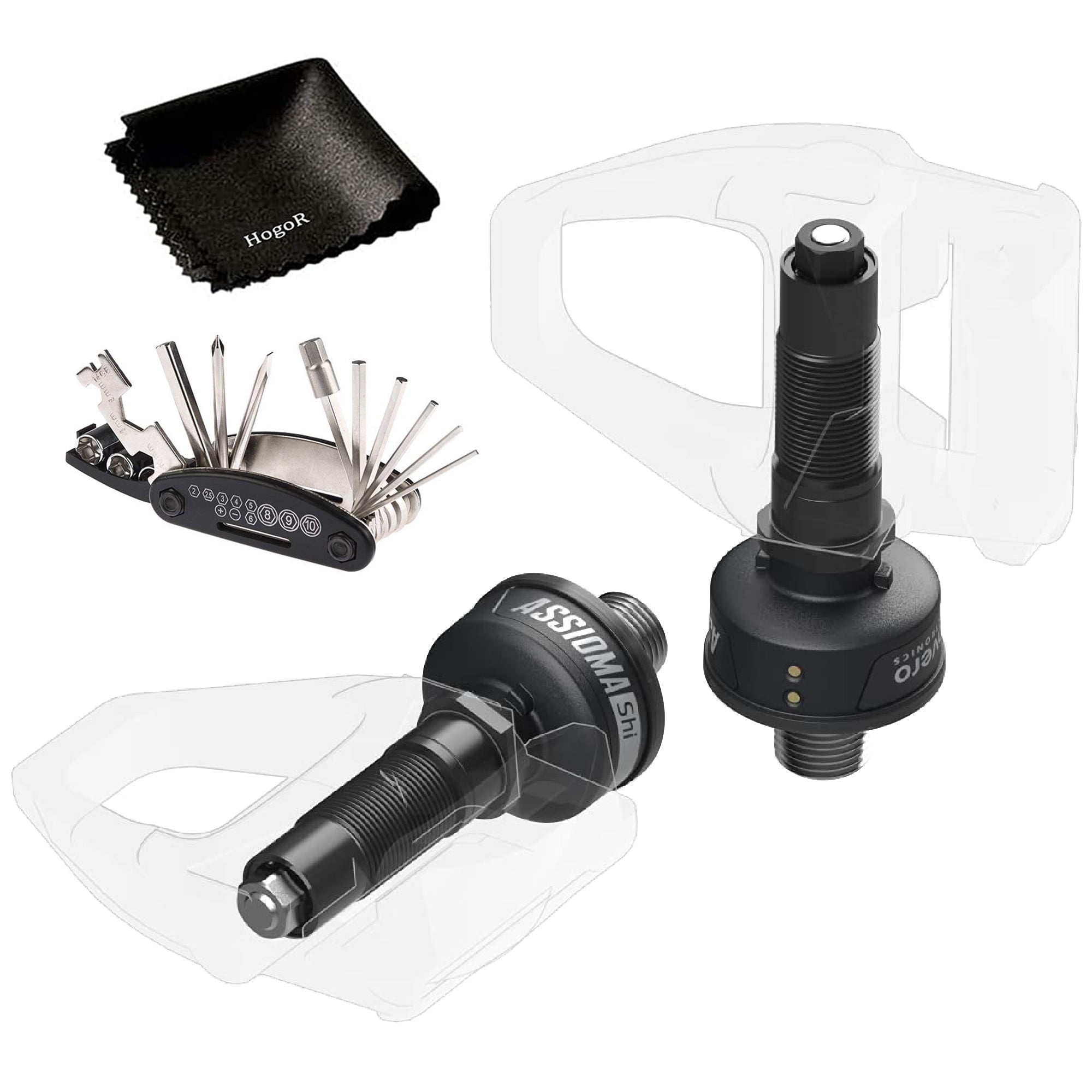 FAVERO ASSIOMA Duo-Shi Power Meter, Shimano Compatible, Bundle with ...