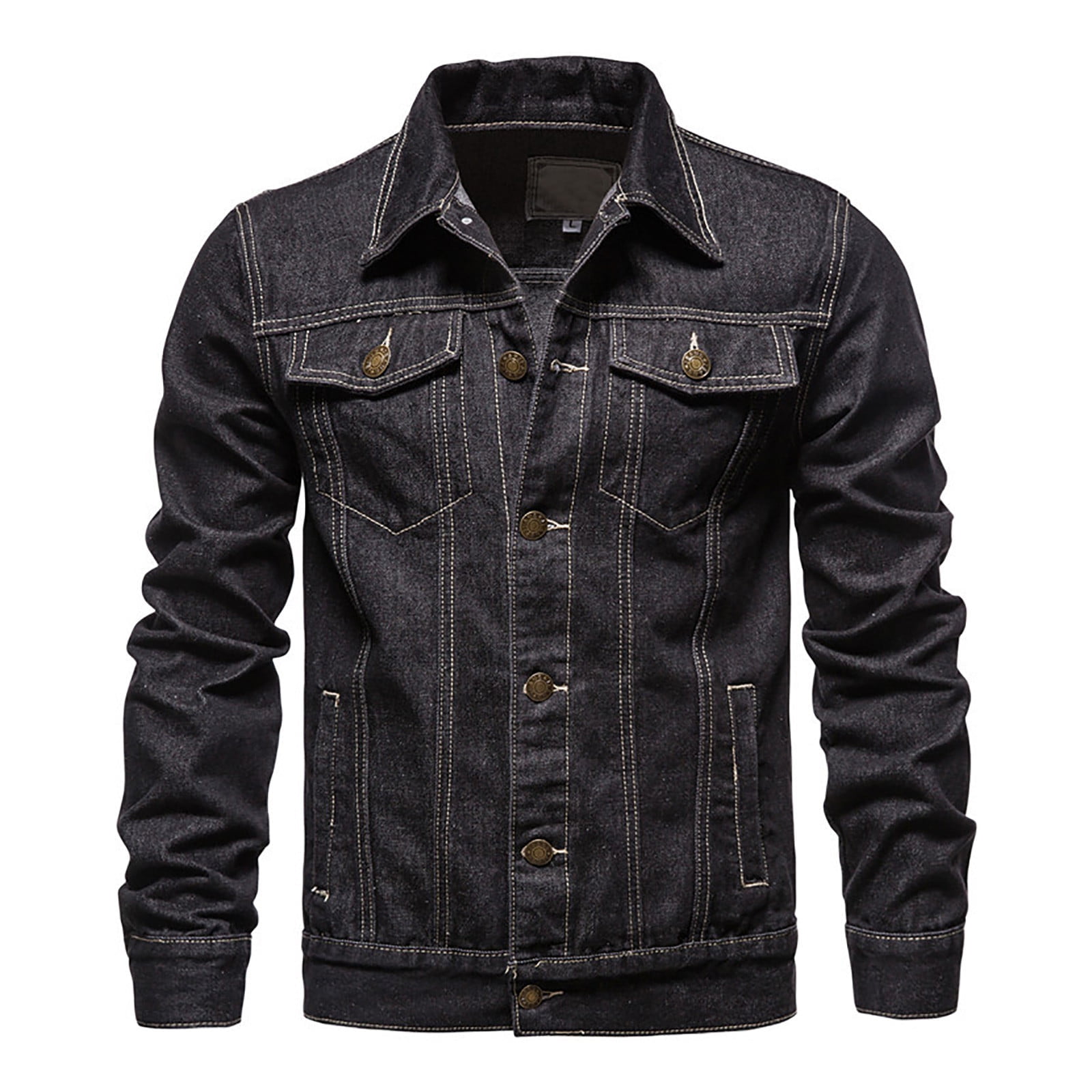 FAVIPT 2024 Men's Jean Jacket Lined,Winter Mens Denim Jackets Fashion ...