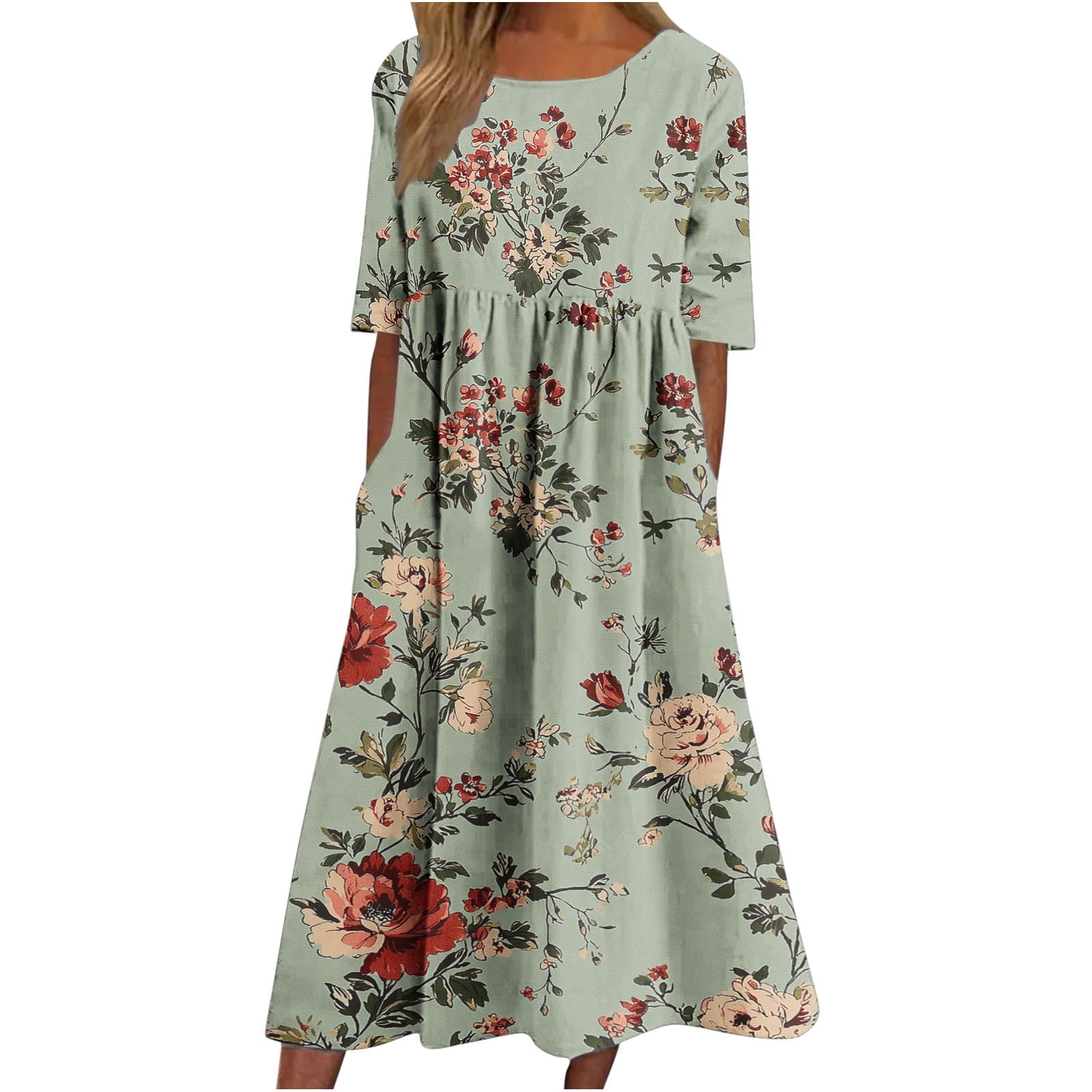 FAVIPT Maxi Dress with Pockets for Women Casual Fashion 2025 Maxi ...