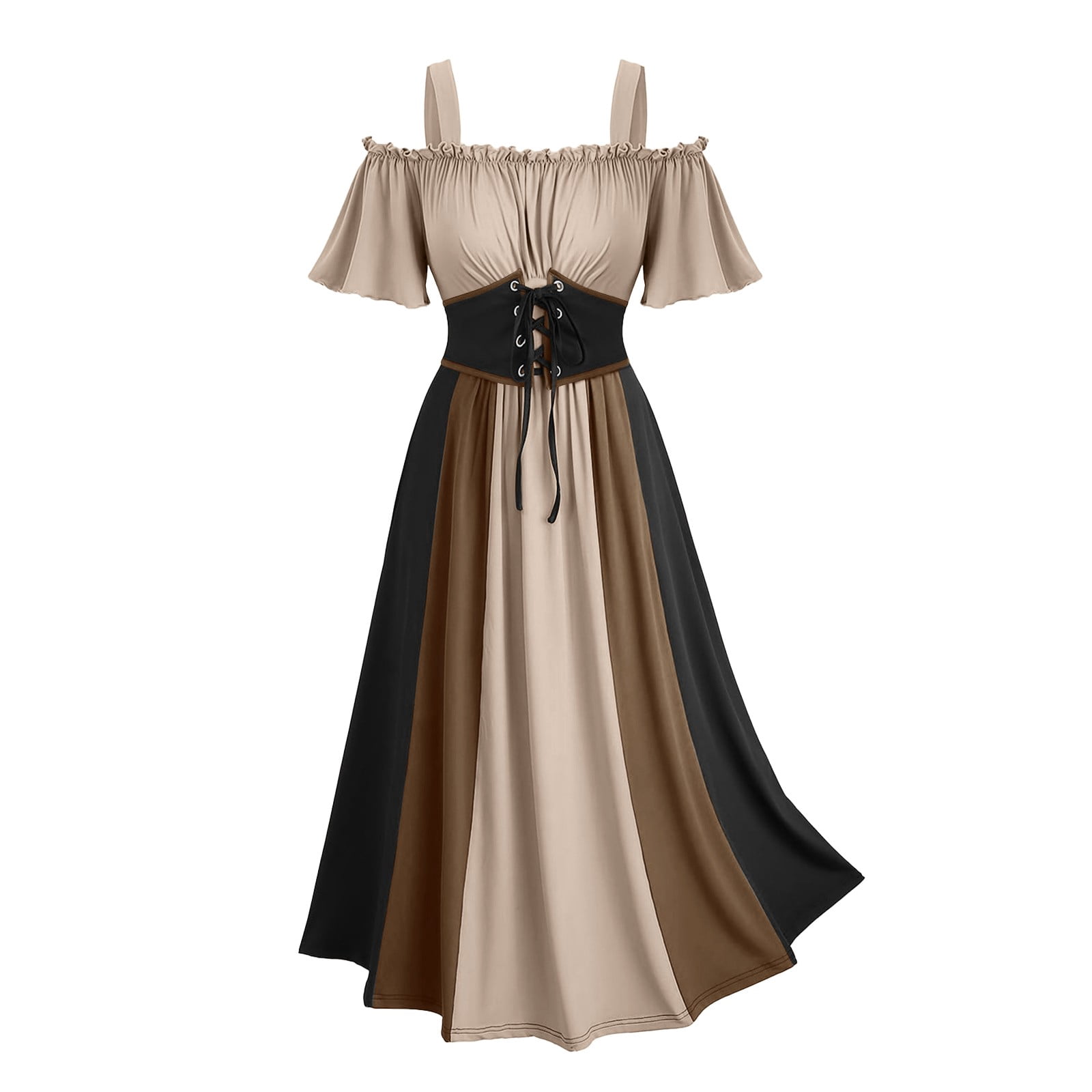 FAVIPT Medieval Dress Renaissance Costume Women Halloween Cosplay ...