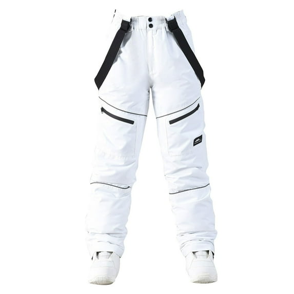 FAVIPT Men Women Soft Warm Ski Overalls Waterproof Windproof Snow Pants ...
