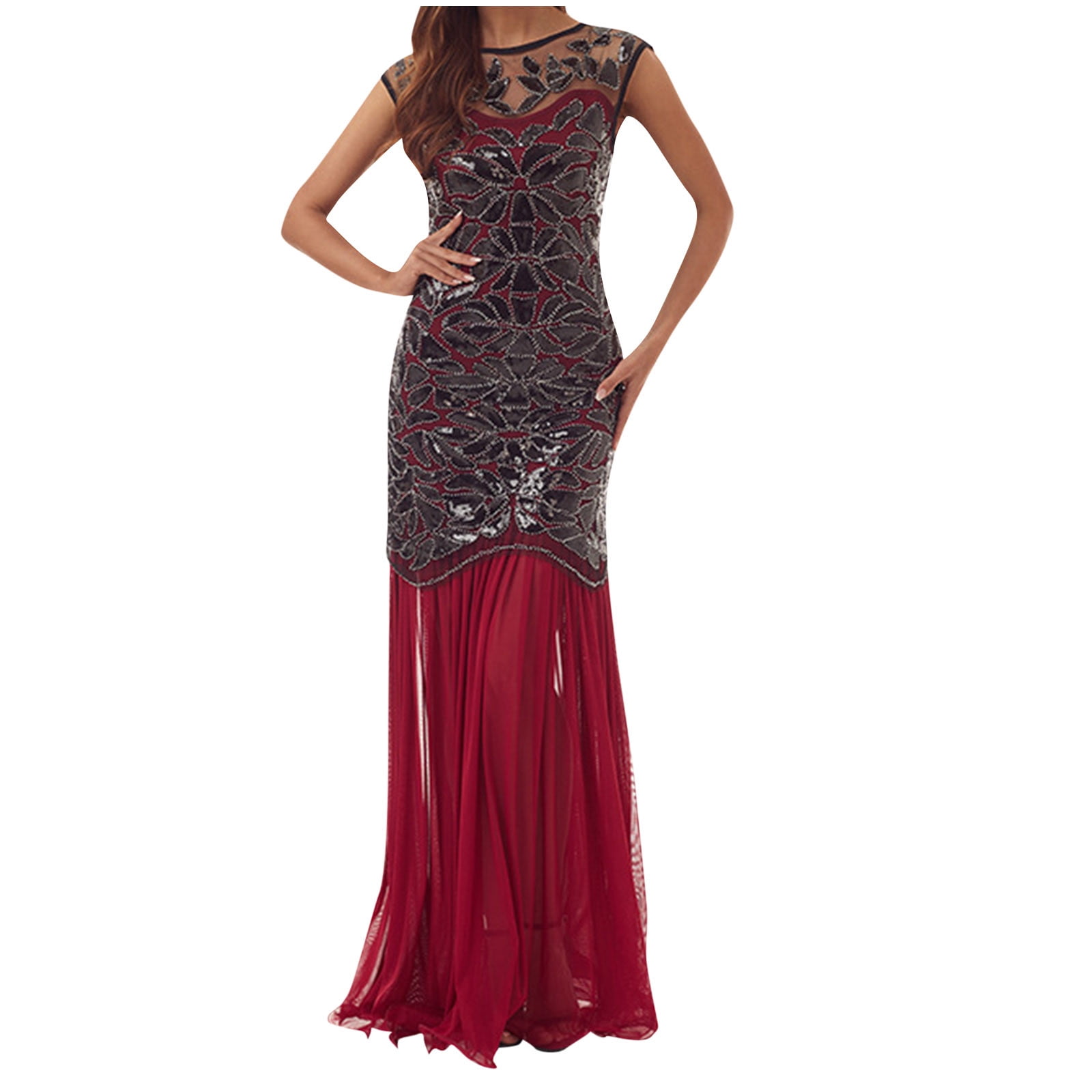 FAVIPT Sparkly Dresses for Women Mini Party Sequin Sleeveless Mini ...